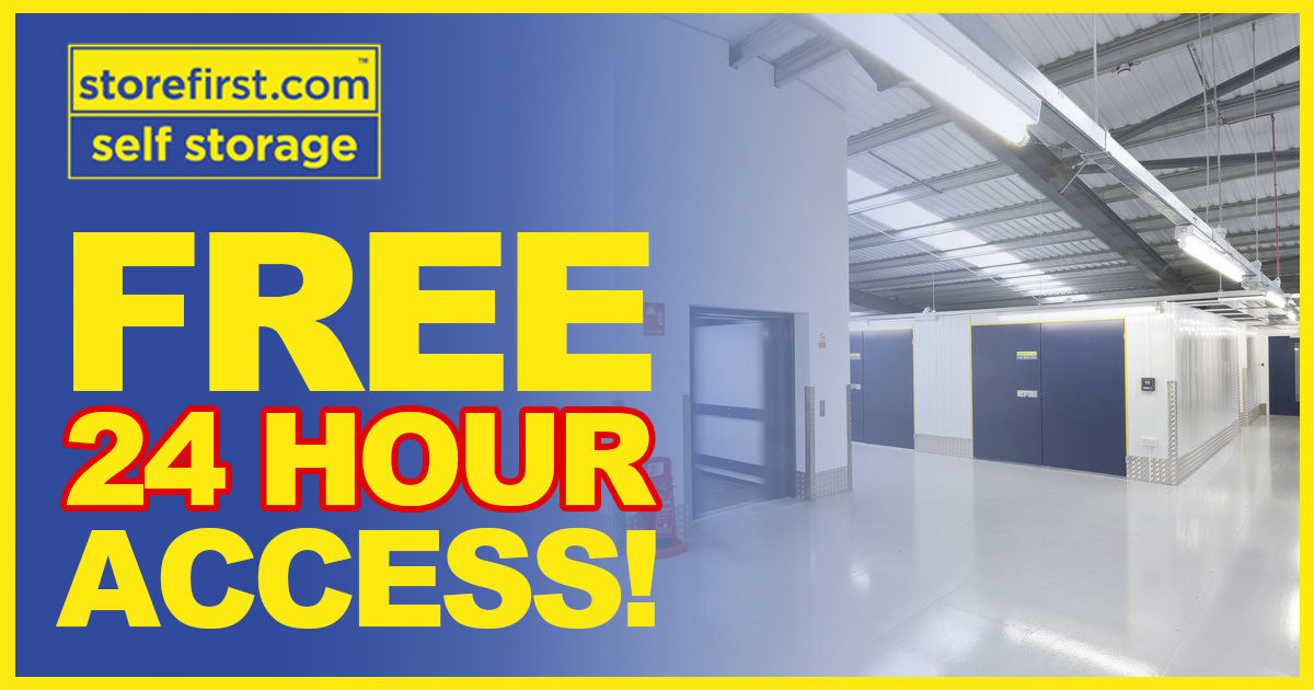 24 Hour Self Storage Access at Store First